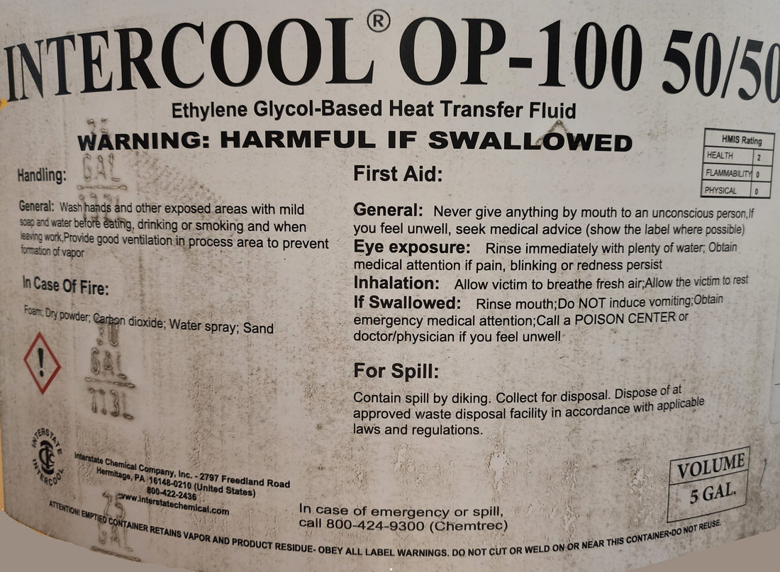 Intercool OP-100 Ethylene Glycol 50/50 – LabAuthority
