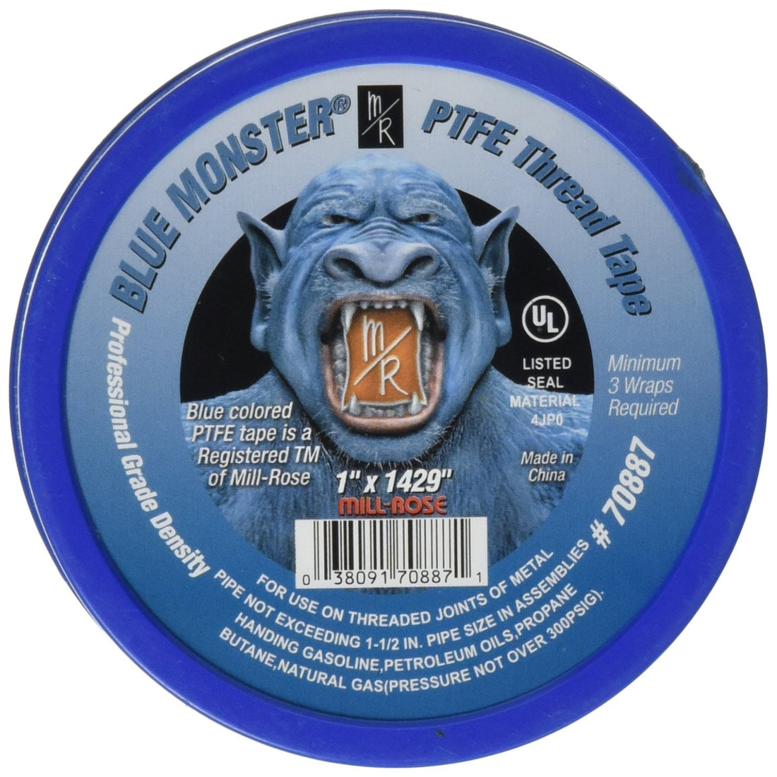 Blue Monster PTFE Thread Tape – LabAuthority